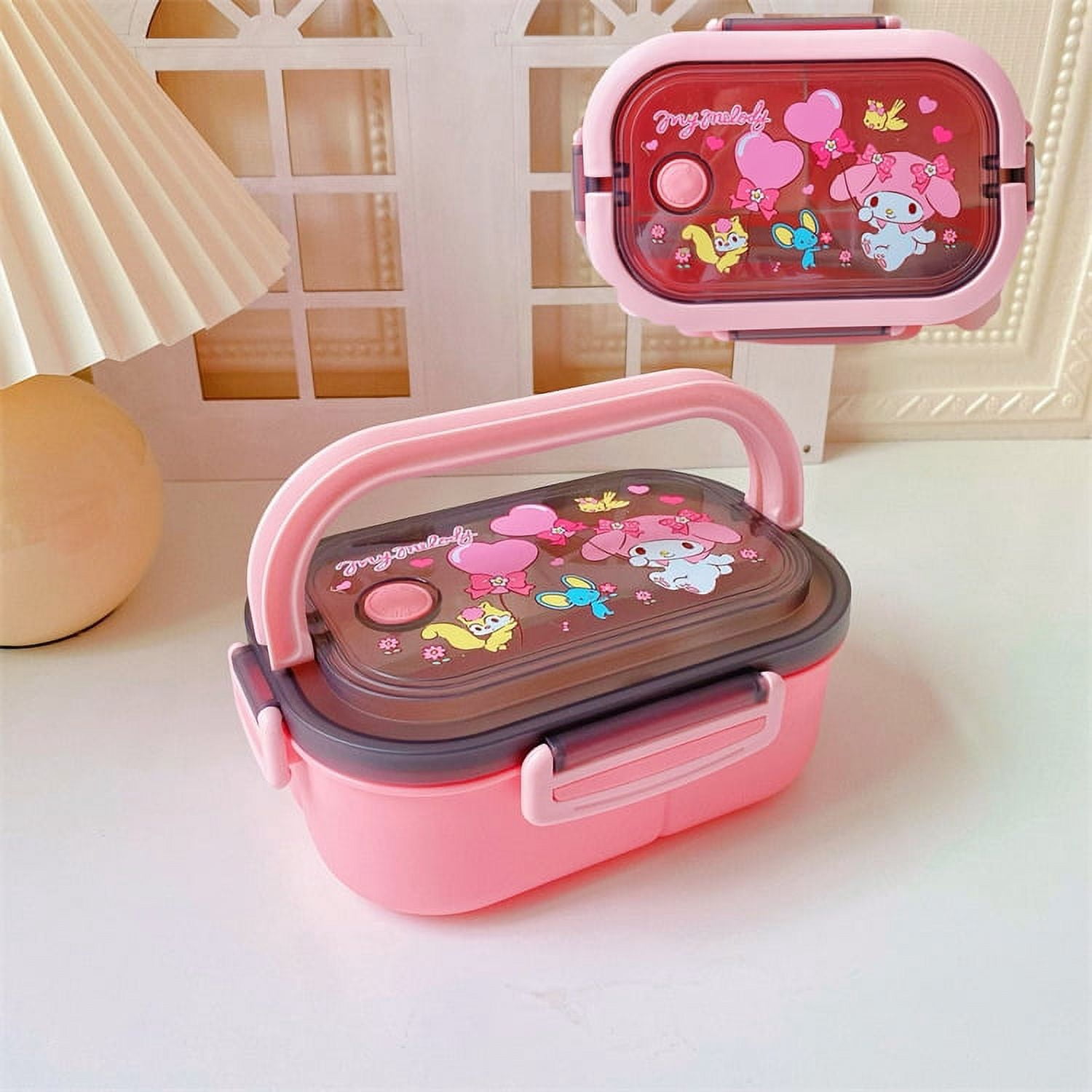 1200ml Kuromi Portable Lunch Box Hello Kitty Portable Lunch Box ...