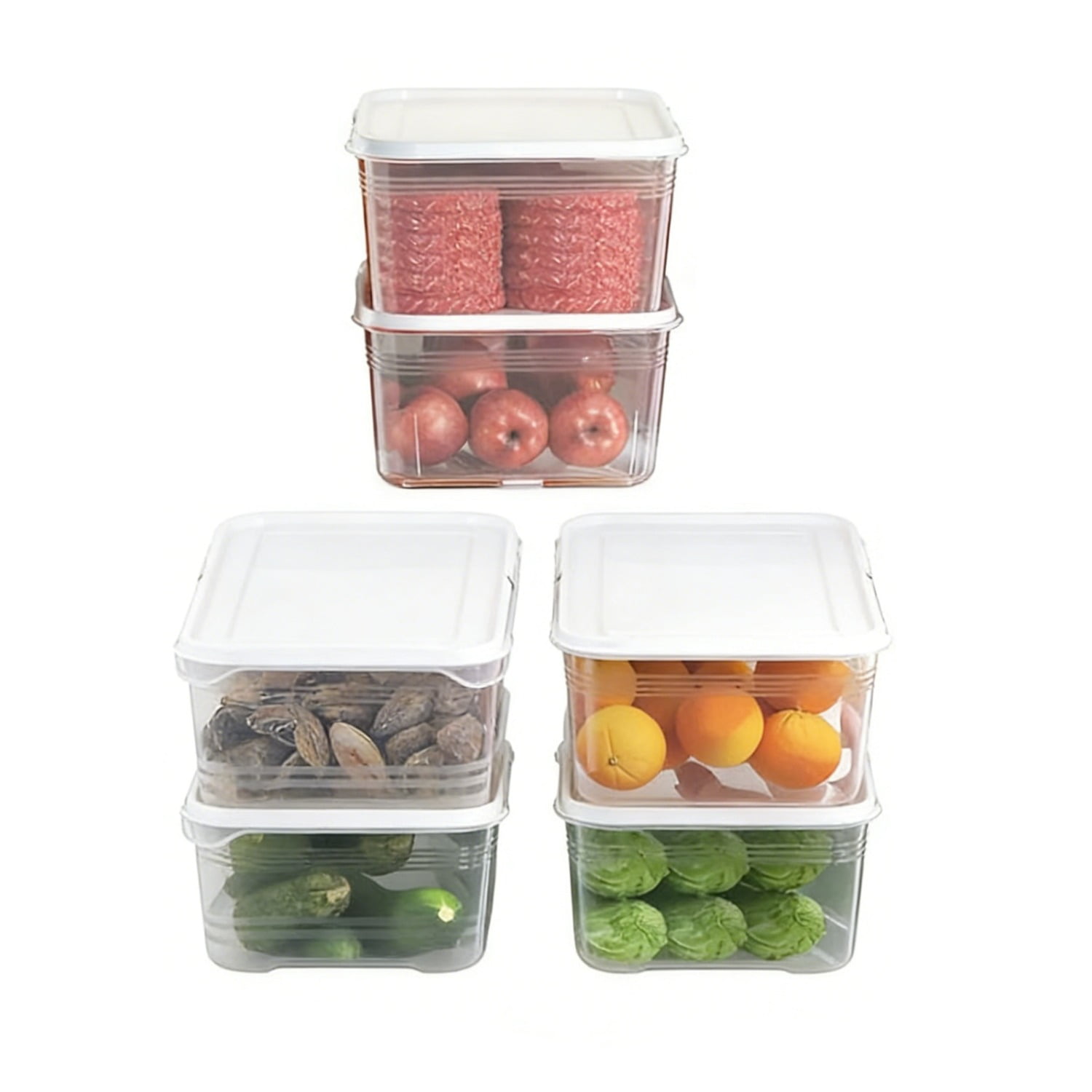 1200ml Refrigerator Storage Container, Freezer Compartment Box, Produce ...