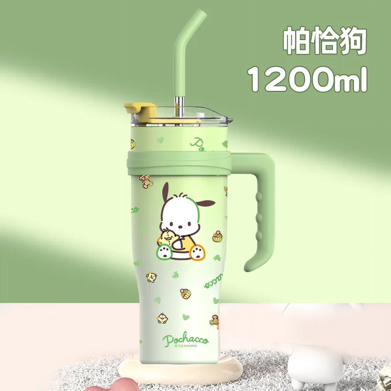 1200ml Sanrio Kuromi Thermos Bottle Cinnamoroll Sippy Water Cup Vacuum ...