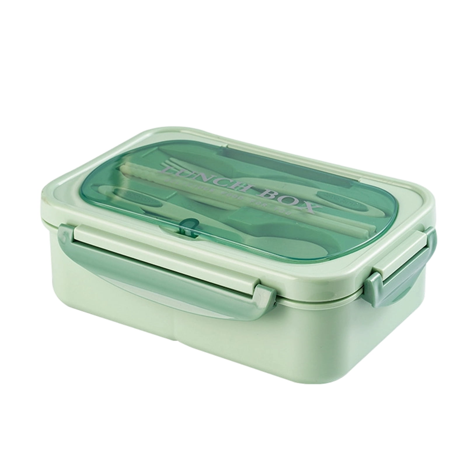 1200ml Stackable Bento Lunch Box, 3 Compartment Microwavable Student ...