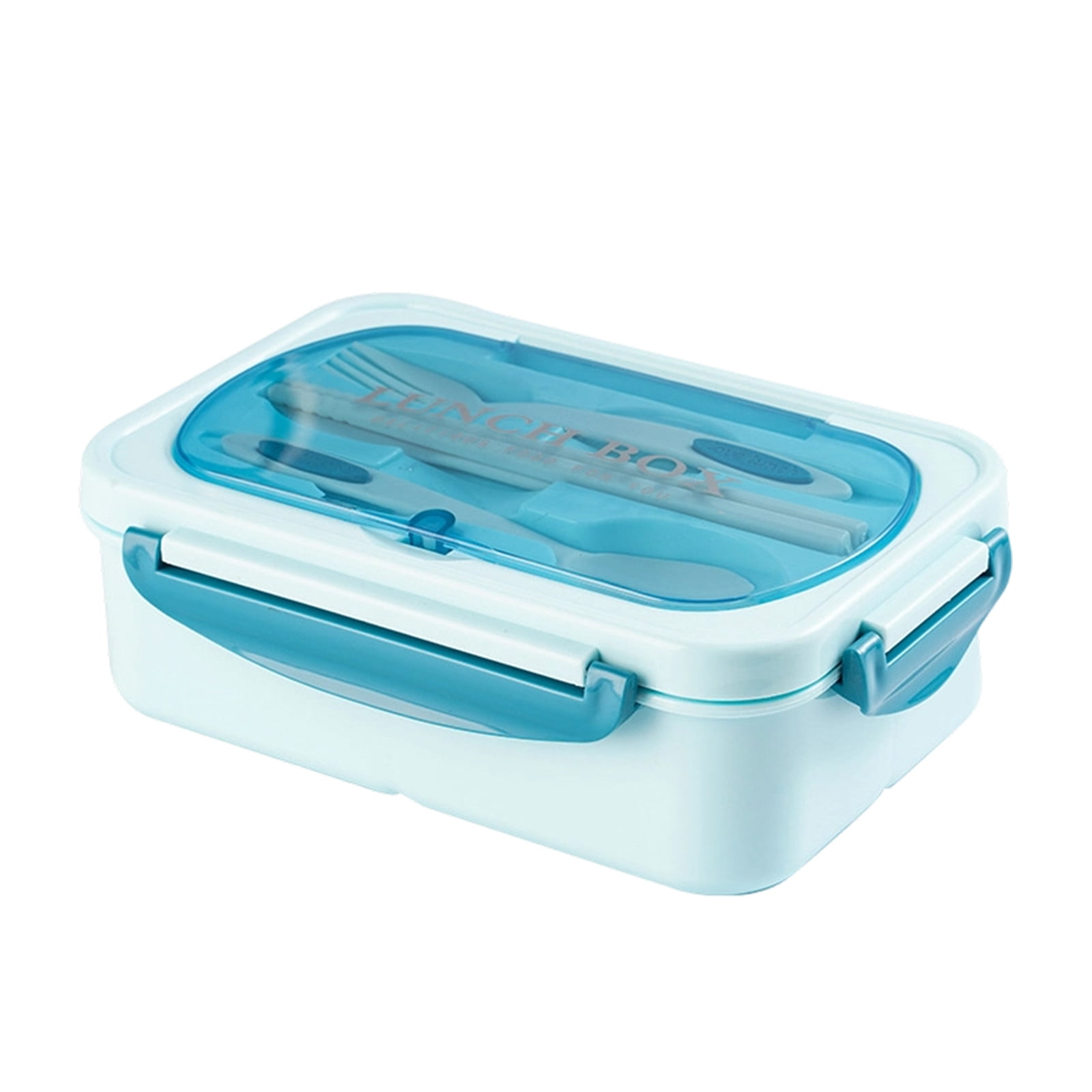 1200ml Stackable Bento Lunch Box, 3 Compartment Microwavable Student ...