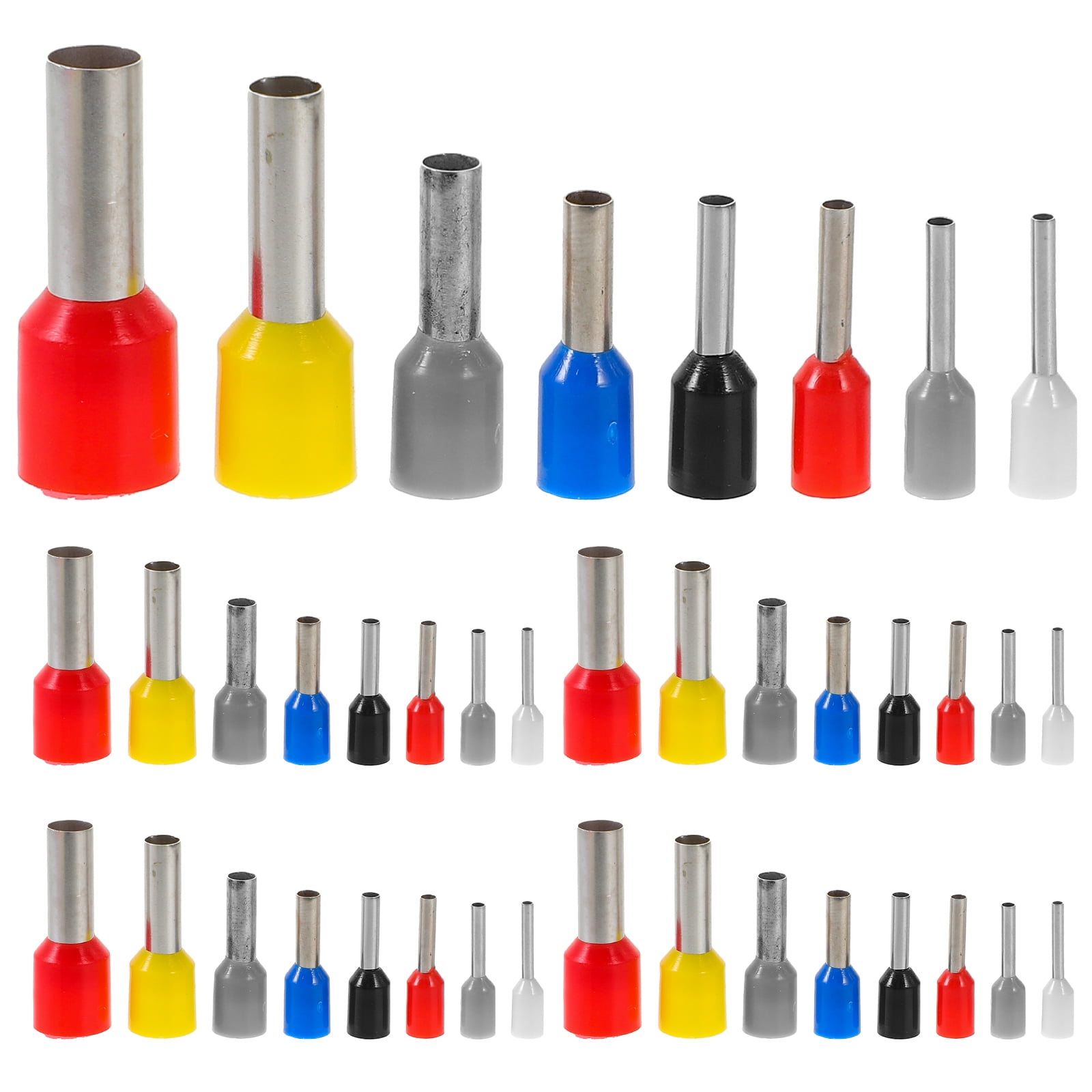 1200pcs Cable Terminals Insulated End Terminals Wire Crimp Connectors ...