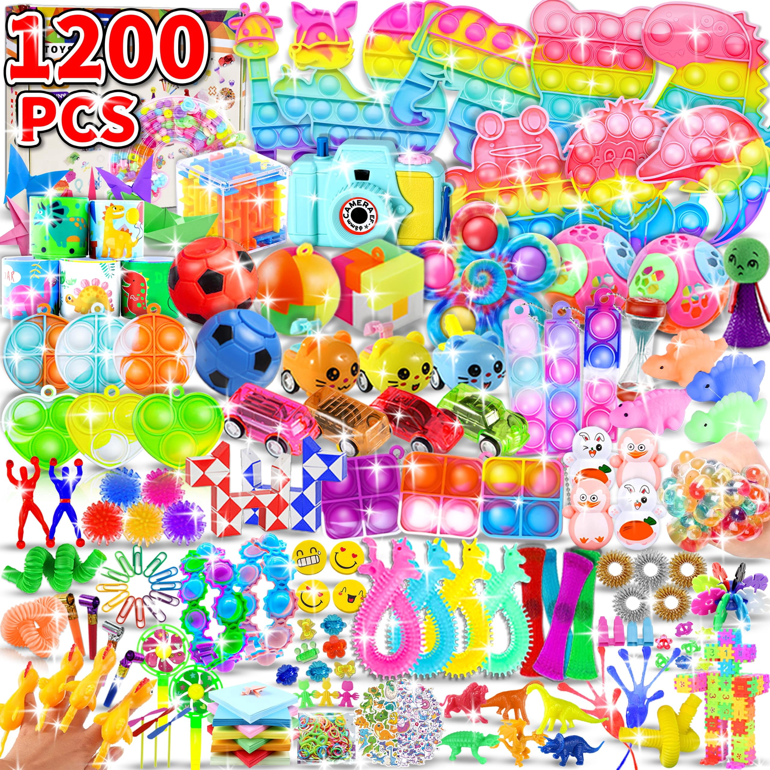 1200pcs Party Favors for Kids 6 8 12, Fidget Toys Pack, School ...