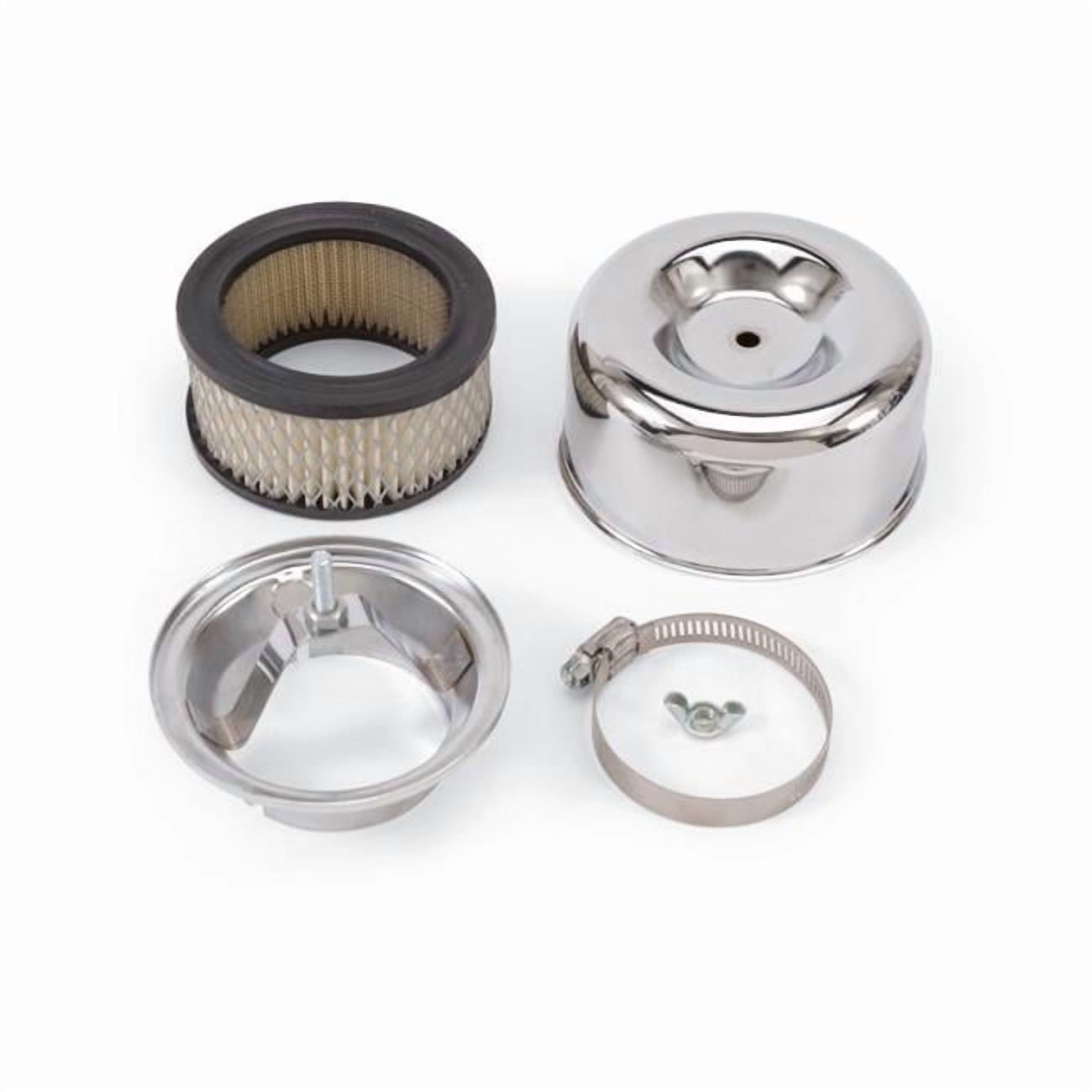 1202 94 Chrome Round Air Cleaner - 2 Barrel Carb - Walmart.com