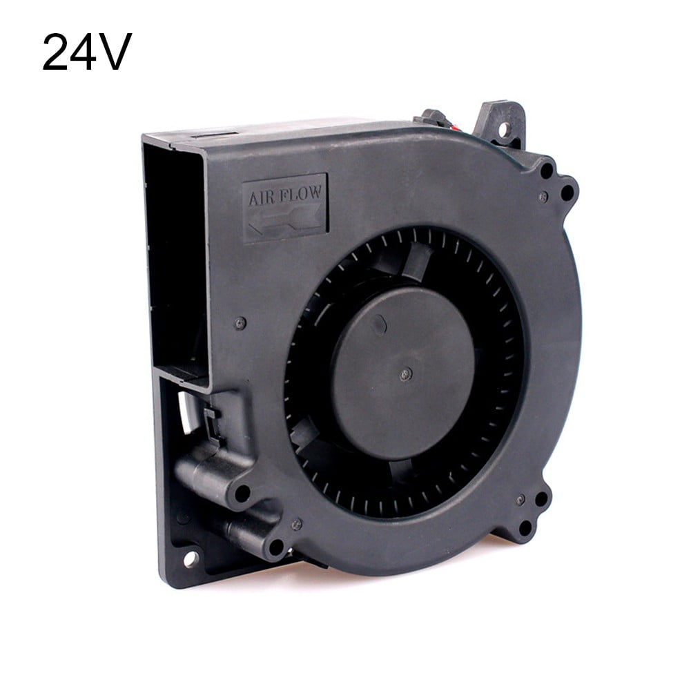 12032Double Ball DC24V Large air volume fan grill turbo blower cooling ...