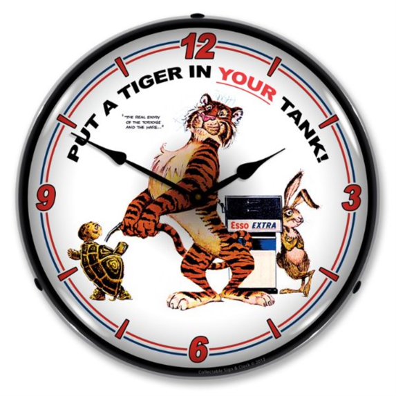 1203356 Esso Tiger clock - Made in USA - Walmart.com
