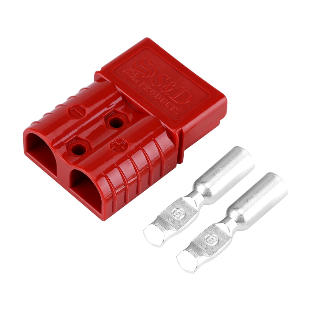 120A Battery Charging Terminals 600V Dual Pole Red Connector Plug for ...
