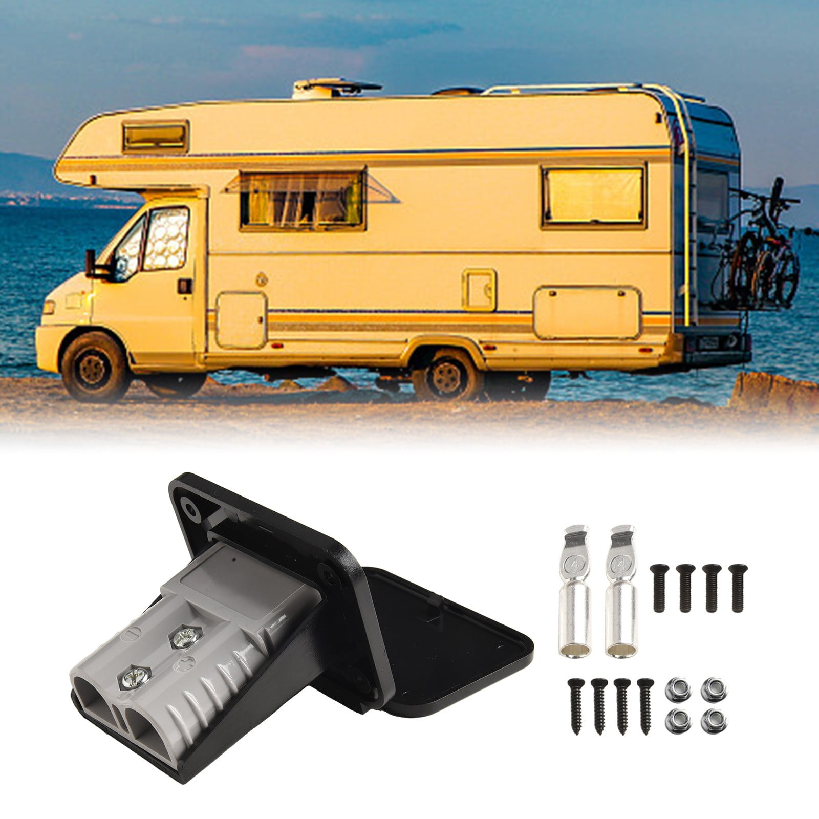 120A Connector Flush Mount Bracket for RVs, Buses, and Yachts - Walmart.com