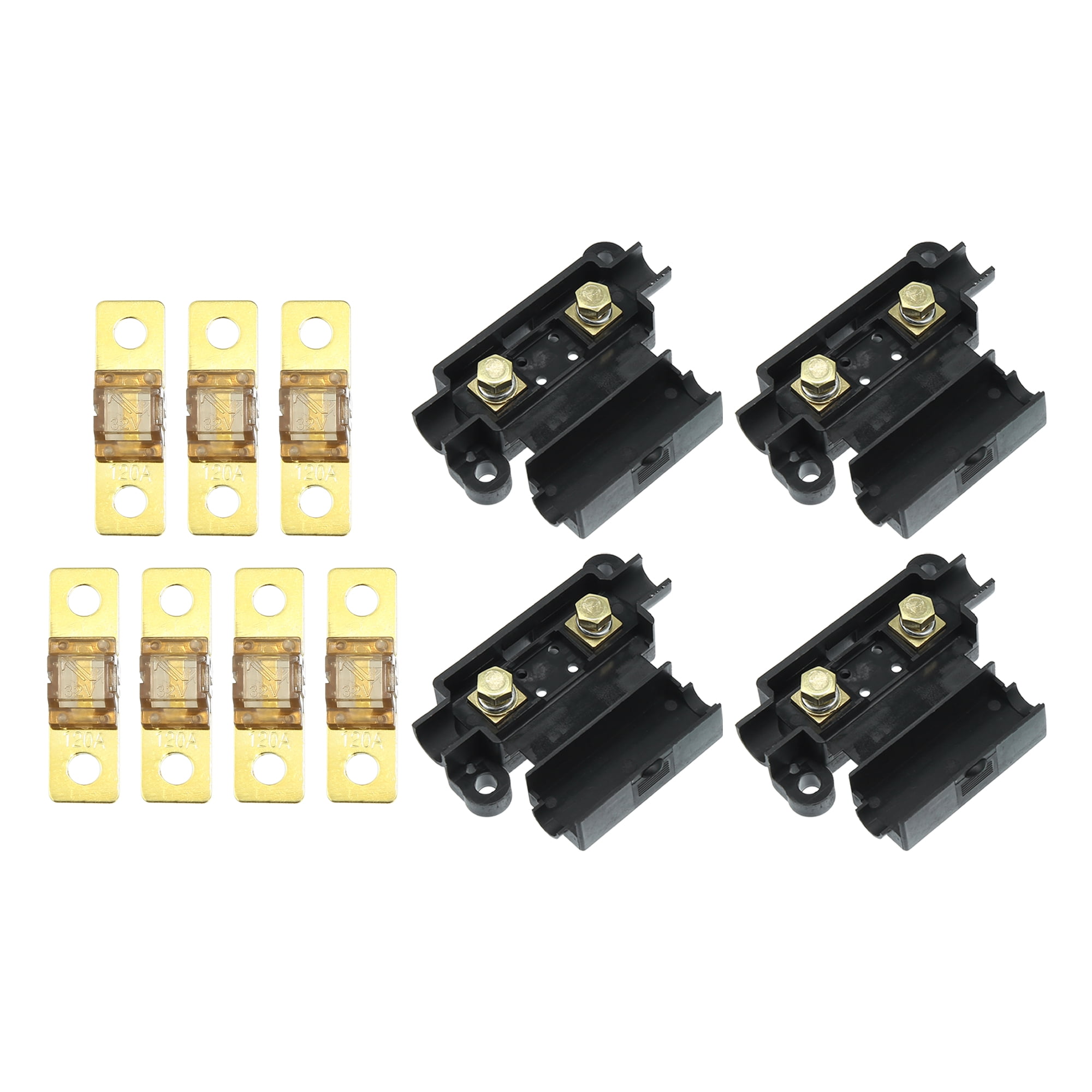 120A Fuse Kit 4 x ANS Holder 7 x 120 AMP Fuses Dual Battery Charger 1 ...