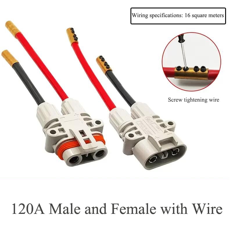 120A Parking Air Conditioning Connector High Current Waterproof Power ...