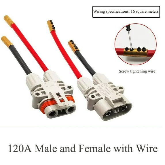 120A Parking Air Conditioning Connector High Current Waterproof Power ...