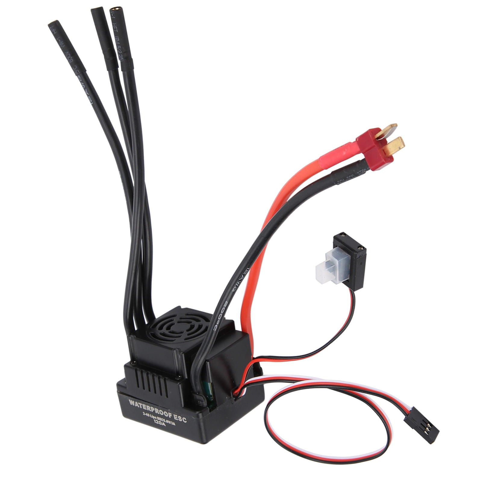 120A RC Brushless Waterproof Electronic Speed Controller ESC for 1/8 1/ ...