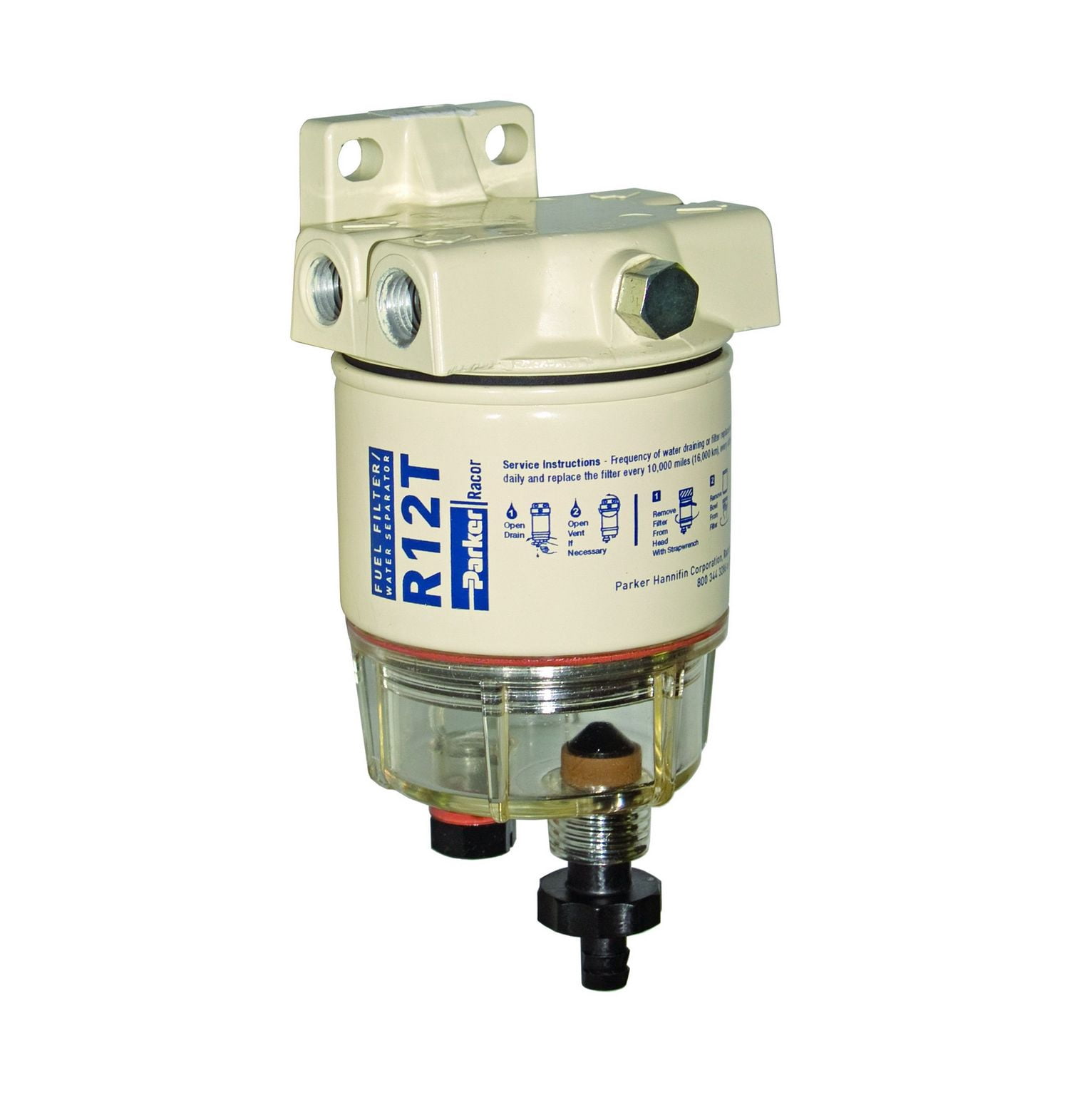 [120AT]Parker Racor FUEL FILTER/WATER SEPARATOR- 10 MICRON - Walmart.com
