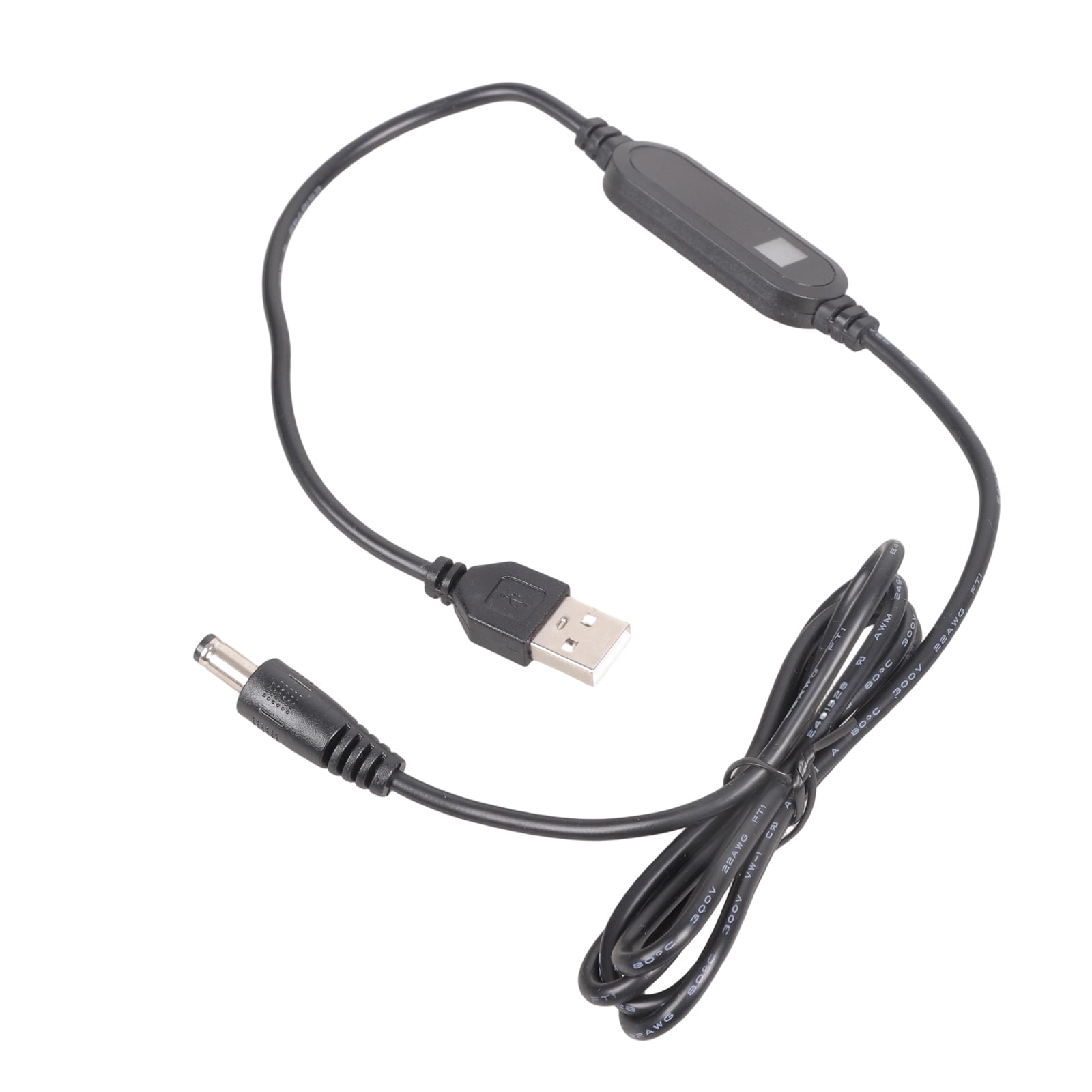 120CM USB Male To DC5525 Plug 12V Step Up Cable DC5.5X2.5mm For Routers ...