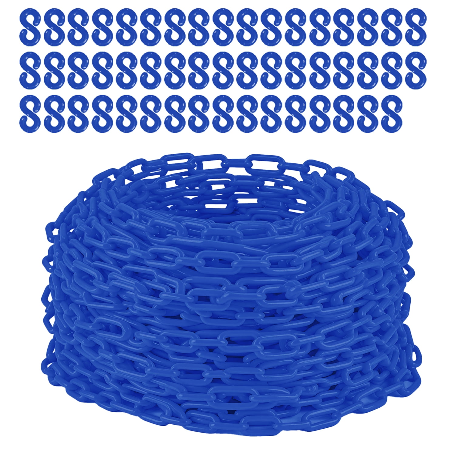 120FT Plastic Safety Chain – 6MM Thick, 1.5-Inch Links, UV Resistant ...