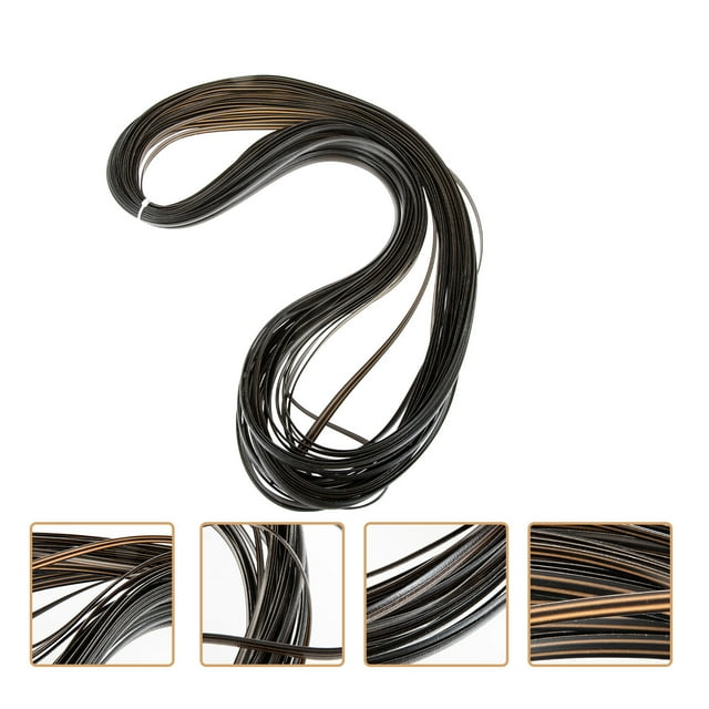 120FT Wicker Repair Kit, Brown Coffee Gradient Flat Synthetic Rattan ...