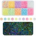 120G 10 Colors Luminous Frosted Glass Beads Glow in the Dark Round No ...