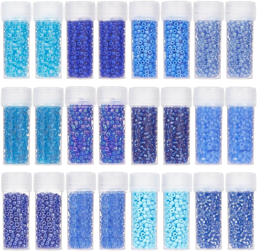 120G 12/0 Seed Beads 2mm Blue Glass Seed Bead Ocean Sea Summer Hawaii ...