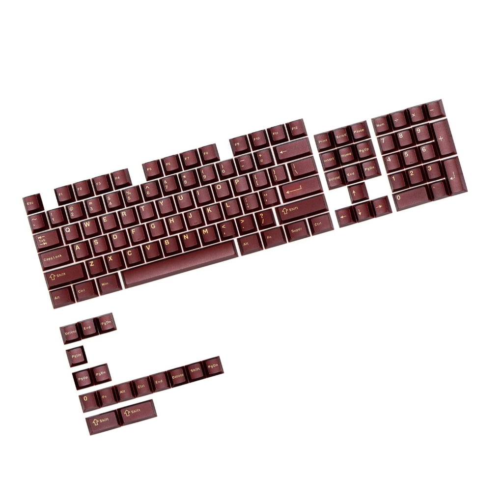 120Keys Full Set Customizeds ABS Semi Transparent Keycap Double Shot ...