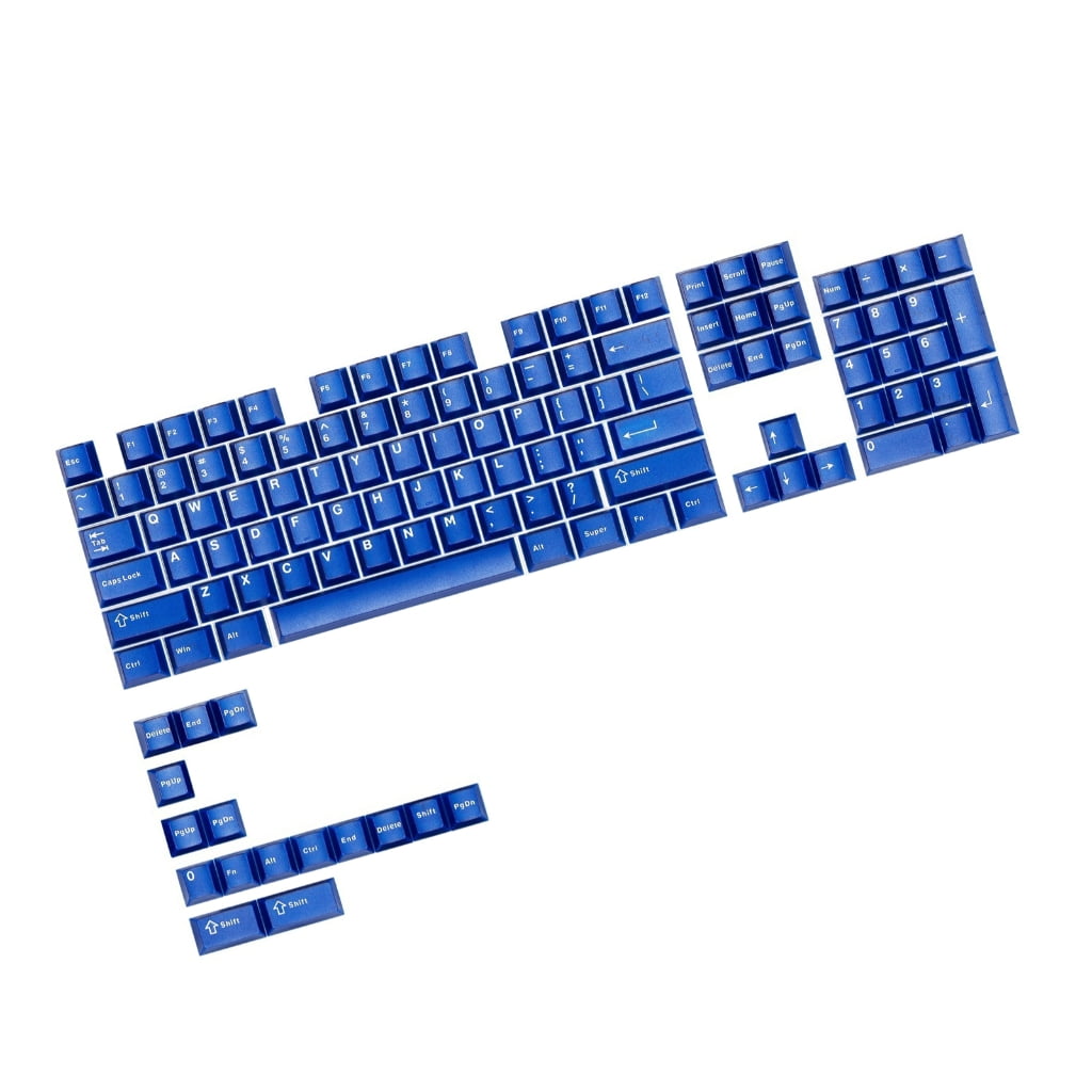 120Keys Full Set Customizeds ABS Semi Transparent Keycap Double Shot ...