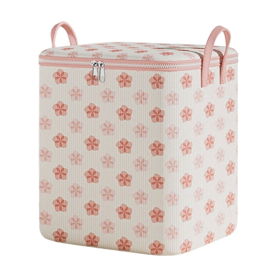120L Non-Woven Zipper Storage Bag, Large Clothes Quilt Organizer Tote ...