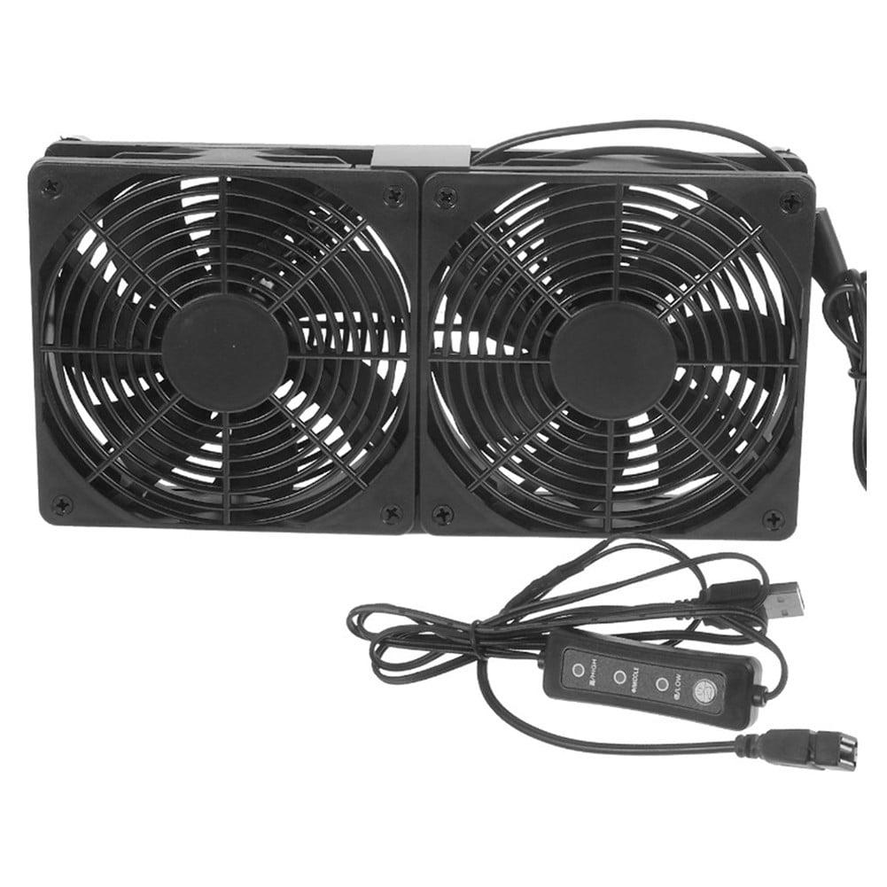 120Mm 5V Usb Router Fan with Speed Controller High Air Volume Cooling ...