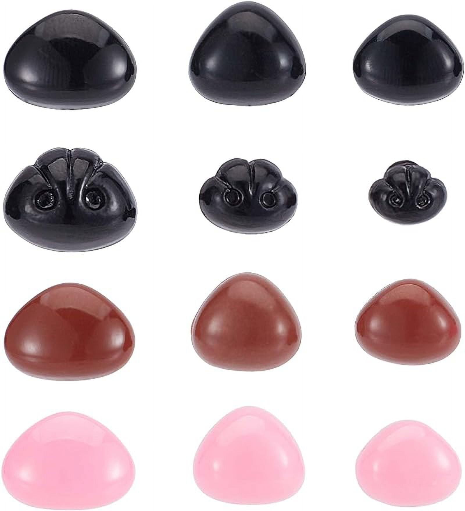 120PCS 12 Styles Plastic Dog Safety Craft Noses Crochet Doll Noses with ...