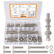 The Rocky Tools M8 Stainless Steel 304 Hex Head Grade 8 Bolts and Nuts ...