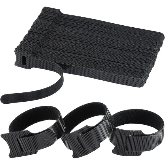 120PCS 6 Inch Reusable Cable Ties Wire Ties Cord Organizer Cable ...