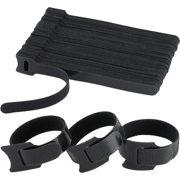 120PCS 6 Inch Reusable Cable Ties Wire Ties Cord Organizer Cable ...