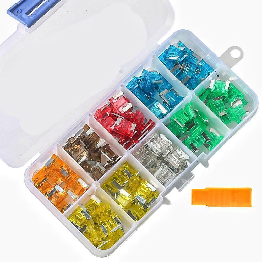 120PCS Assortment Micro Low Profile Mini Blade Fuse 5A/7.5A/10A/15A/20A ...