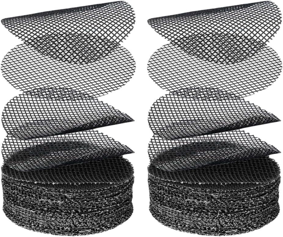 120PCS Bonsai Pot Bottom Grid Mat Mesh, Plant Drainage Screens Gasket ...