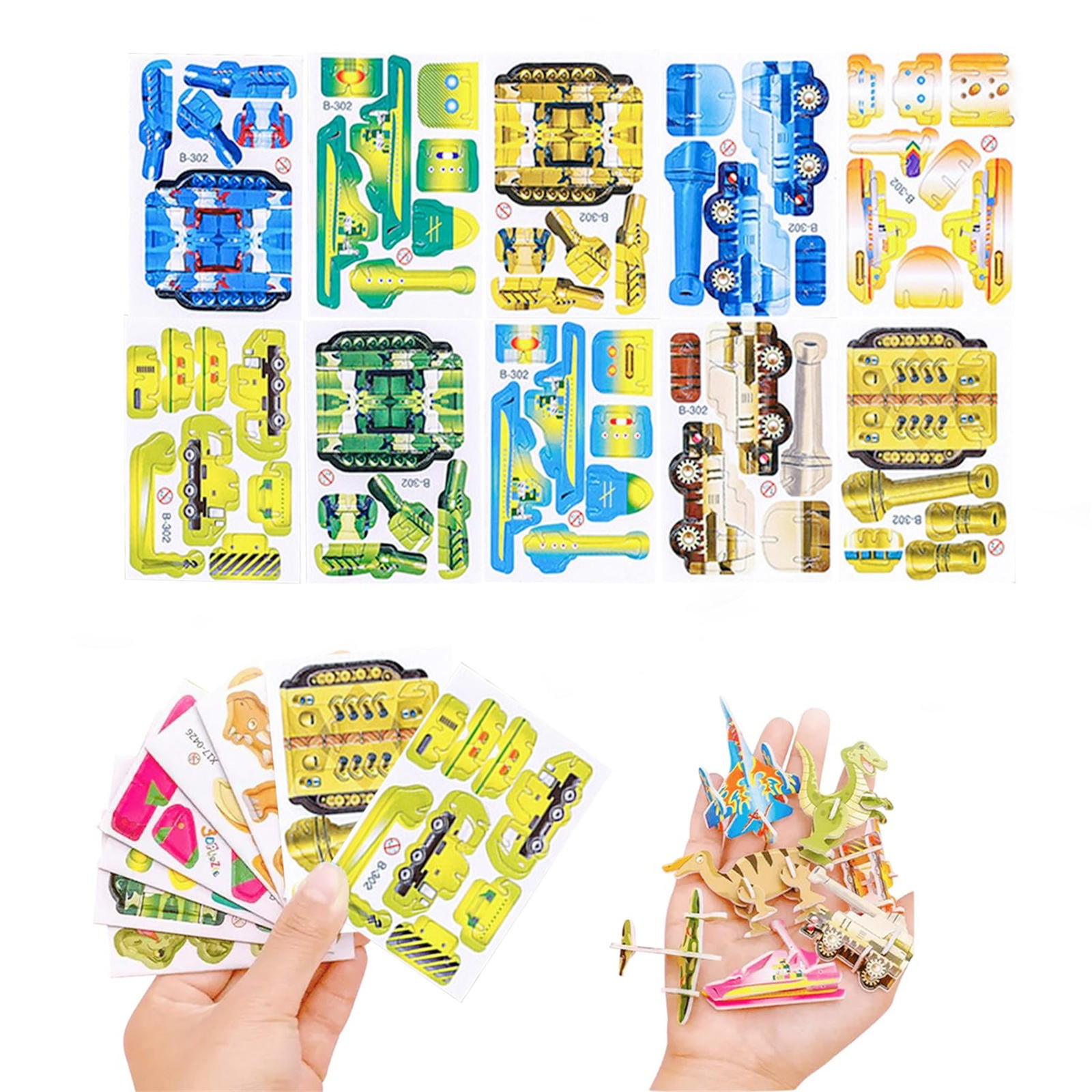 120PCS Educational 3D Cartoon Puzzle 2024 New 3D Puzzles For Kids Toys ...