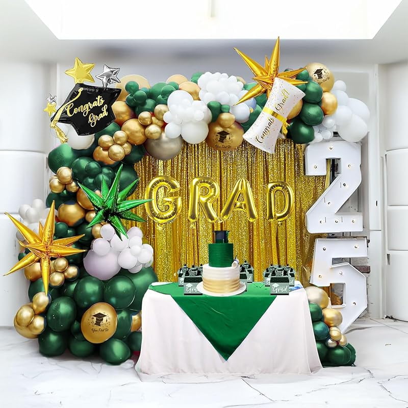120PCS Graduation Balloon Garland Arch Kit with Graduation Cap ...