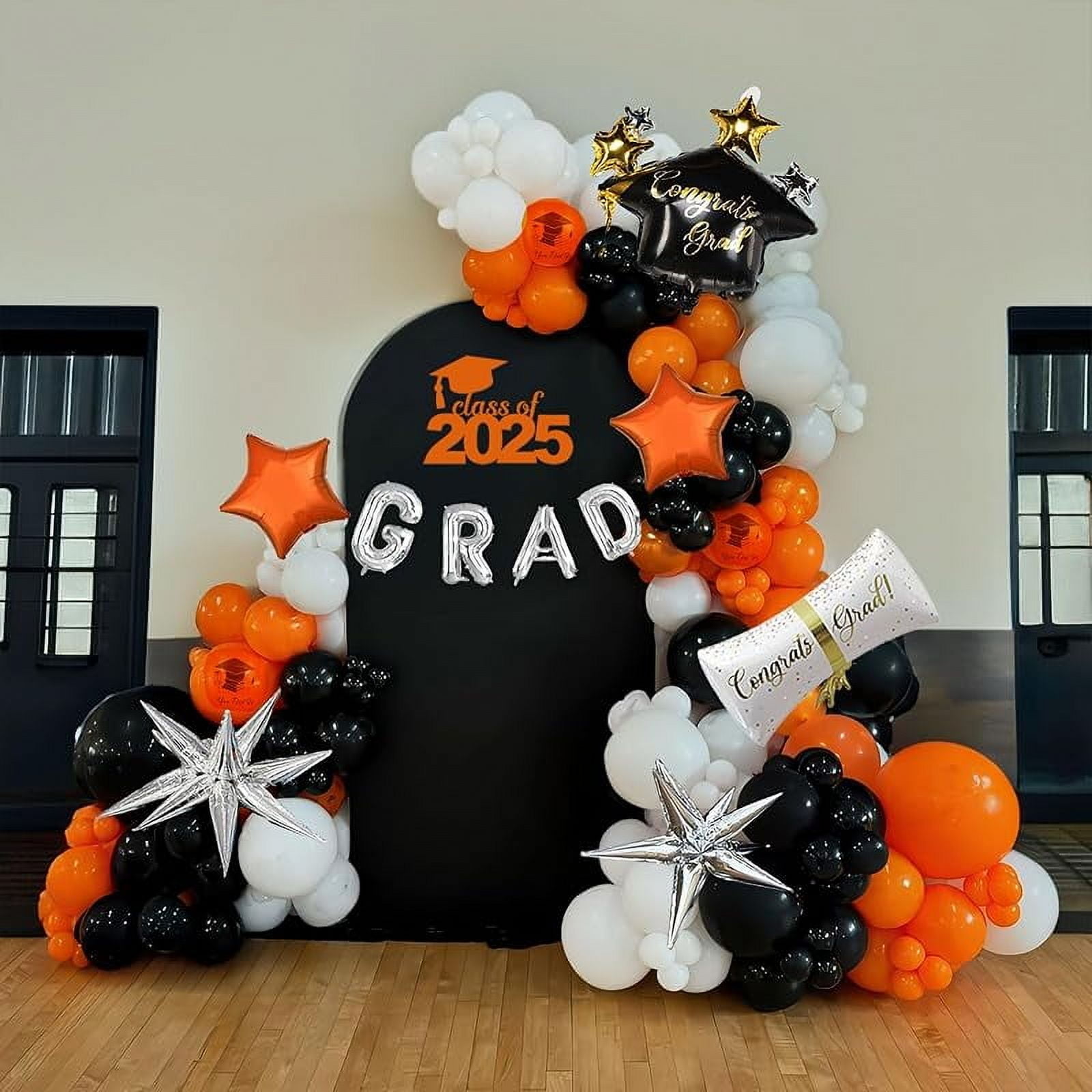 120PCS Graduation Balloon Garland Arch Kit with Graduation Cap ...