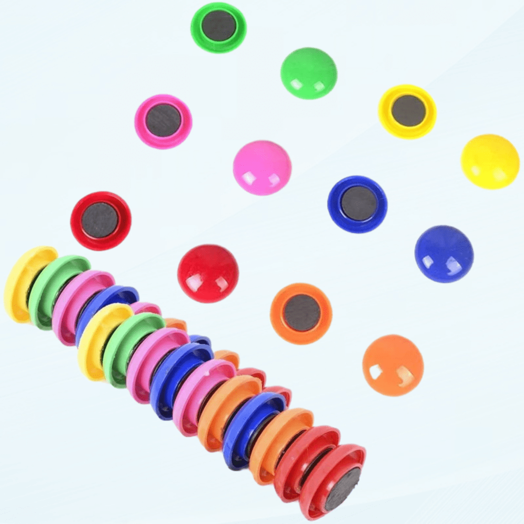 120PCS Magnets for Whiteboard, Assorted Whiteboard Magnets Round ...