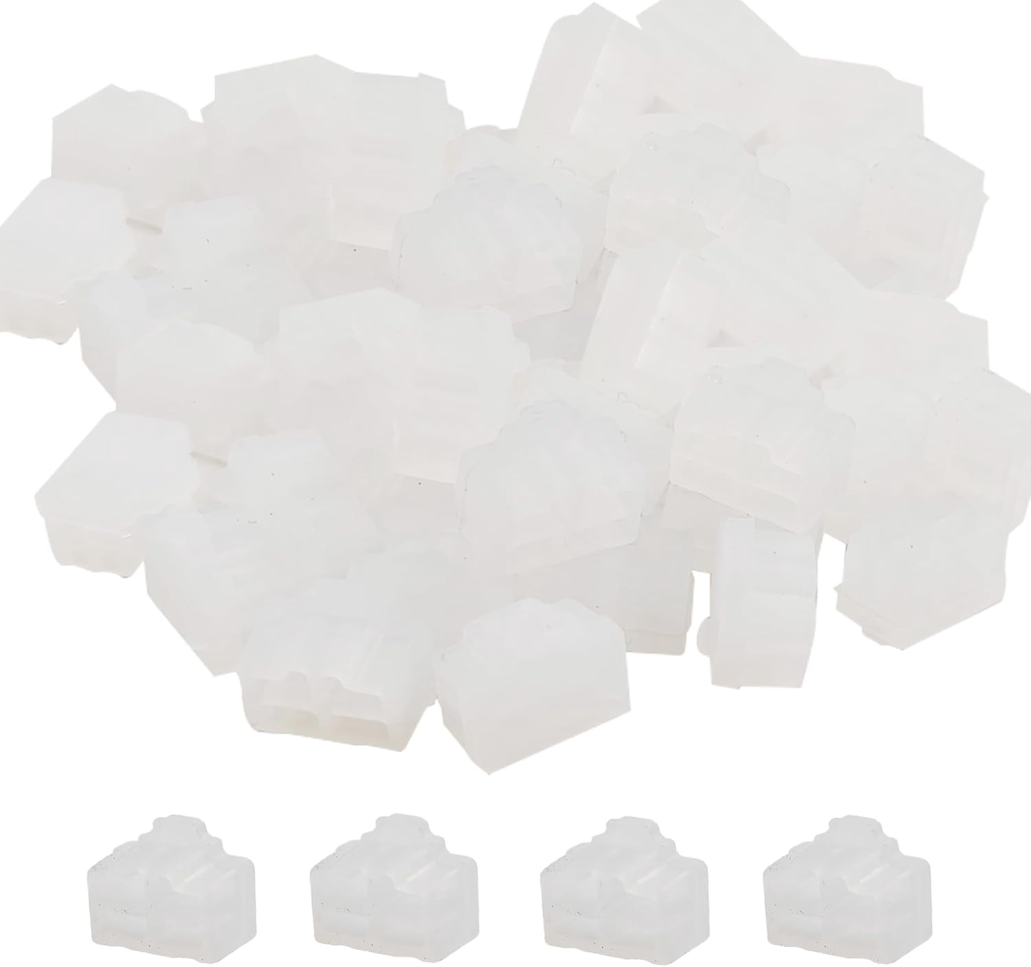 120PCS RJ45 Port Covers, Silicone Ethernet Dust Protector Caps for ...