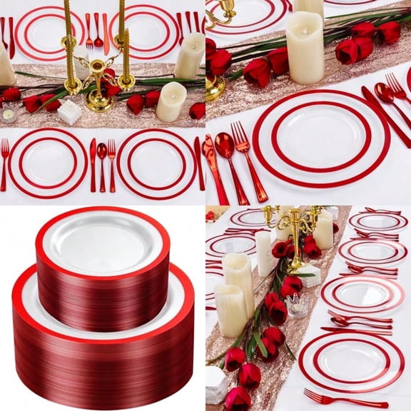 Red Party Plates