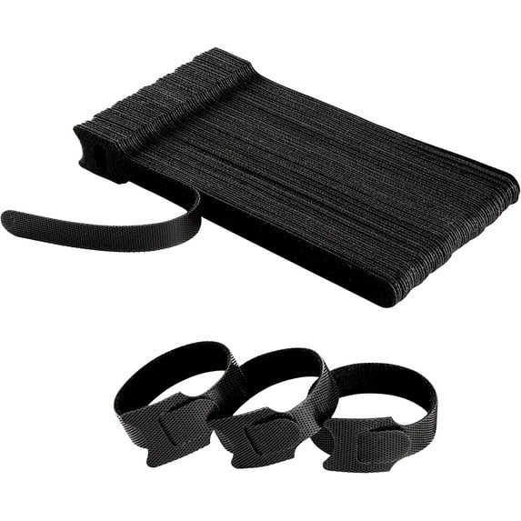 120PCS Reusable Fastening Cable Ties - 6 in Cable Management Ties Cable ...