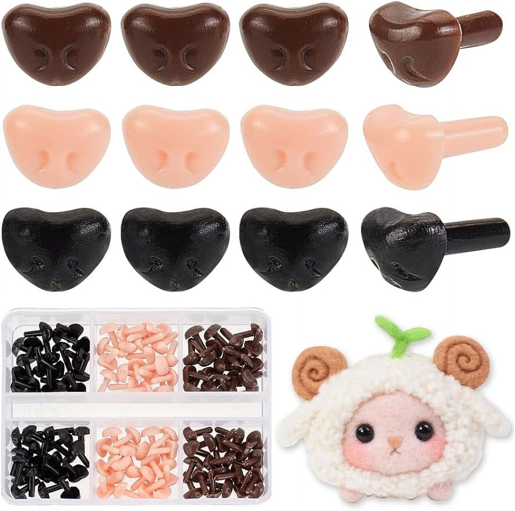 Eye Black Pink HINZIC 64PCS Plastic For Amigurumi, 4 Sizes Cute Safety ...