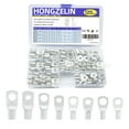 120PCS Tinned Copper Wire Lug Lugs SC Ring Terminals Crimp Battery ...