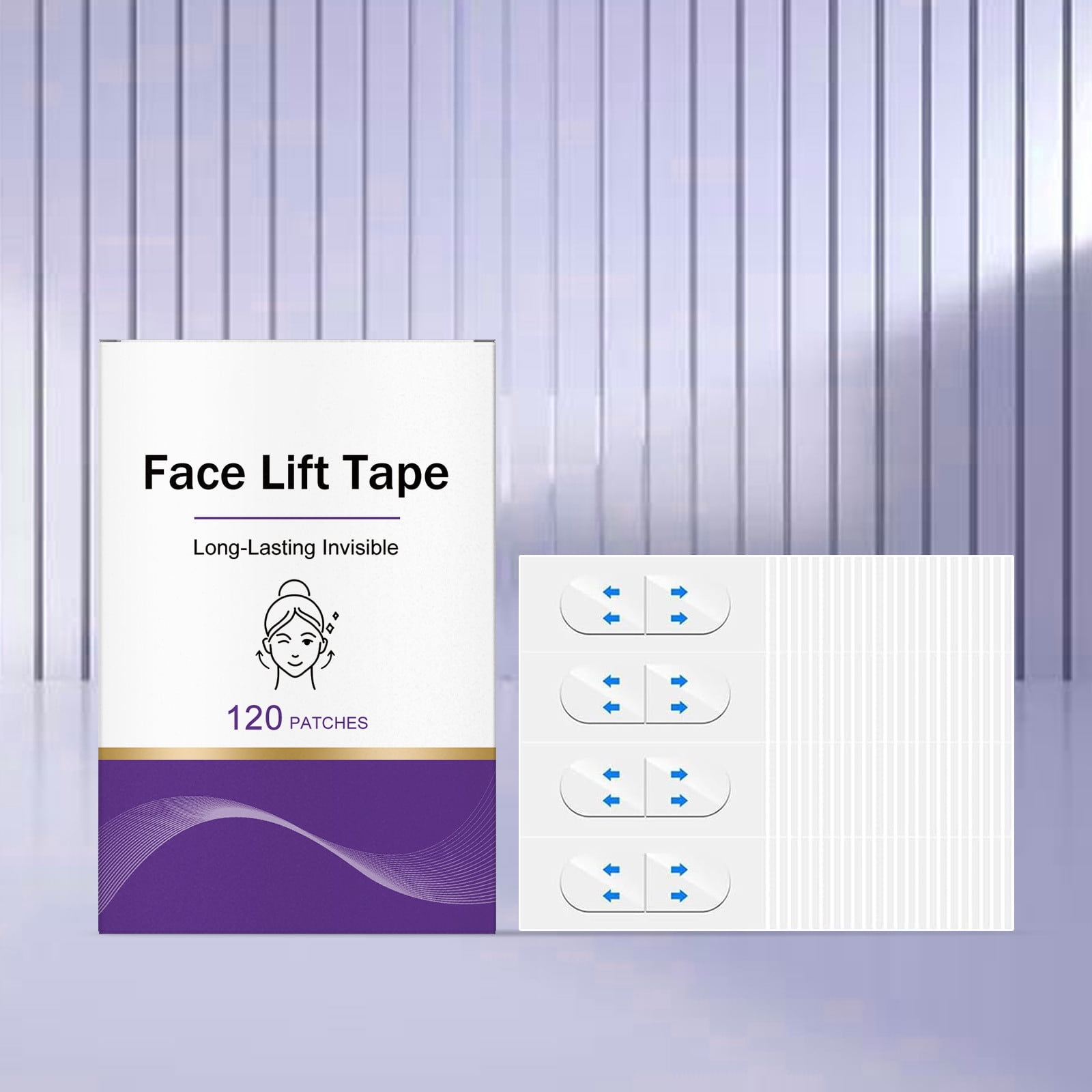 120PCs Facial Lifting Stickers,Invisible Wrinkle Patches under Makeup ...