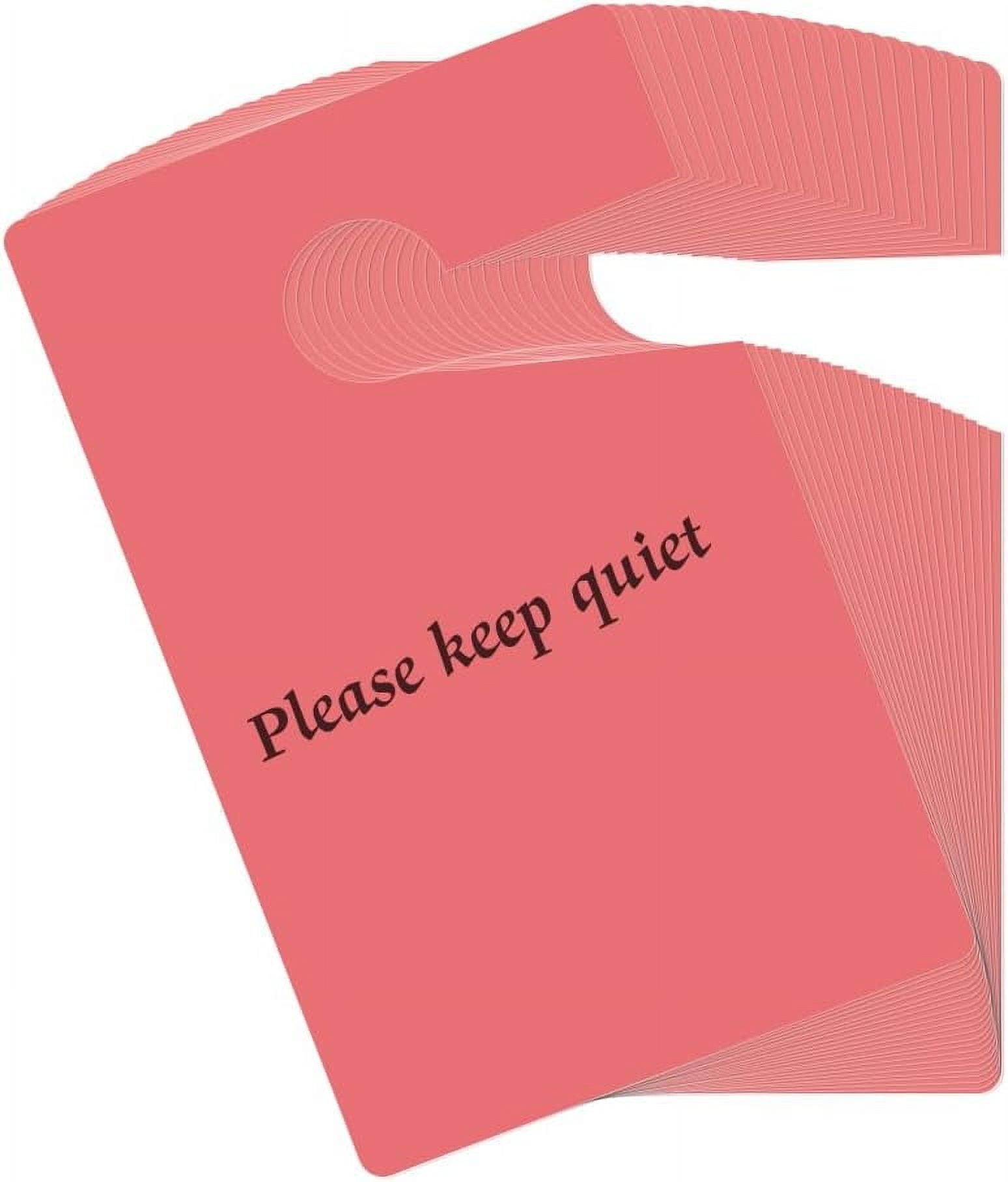 120Pcs 5x3 Inch Blank Door Signs Red Hanging Door Tags PVC Door Knob ...