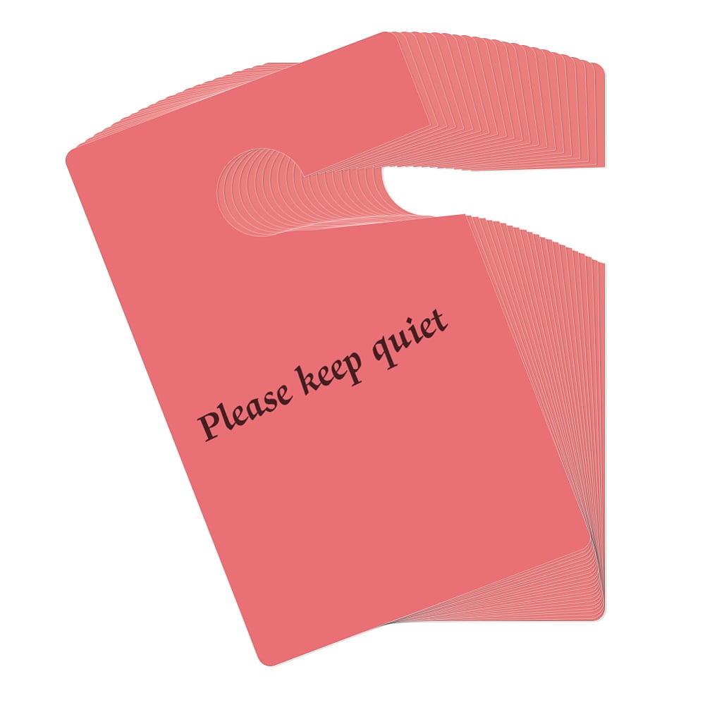 120Pcs 5x3 Inch Blank Door Signs Red Hanging Door Tags PVC Door Knob ...