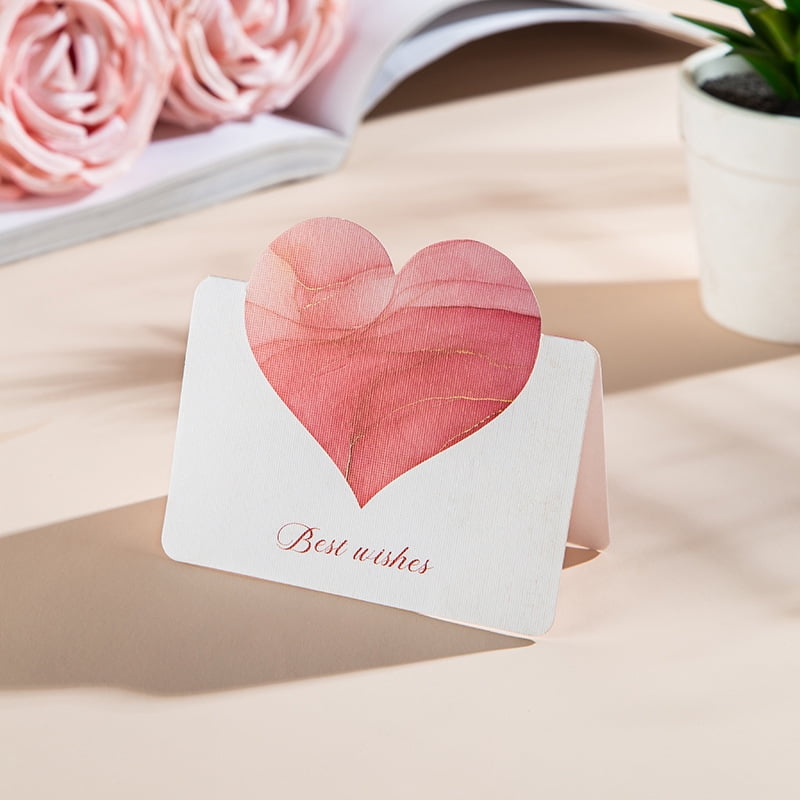 120Pcs 6 Styles Heart Greeting Cards Love Design Letter Writing Stationery Paper Happy Every Day ...