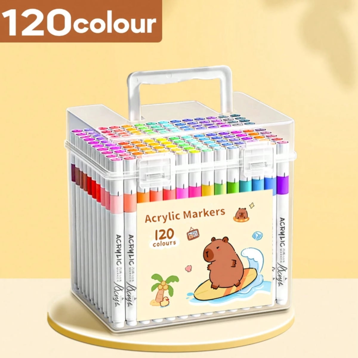 120Pcs Acrylic Markers Art DIY Graffiti Pens Colorful Painting ...