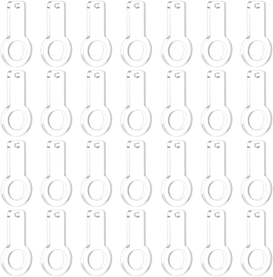 120Pcs Acrylic Tumbler Straw Charm Blanks Blank Straw Toppers Charm ...
