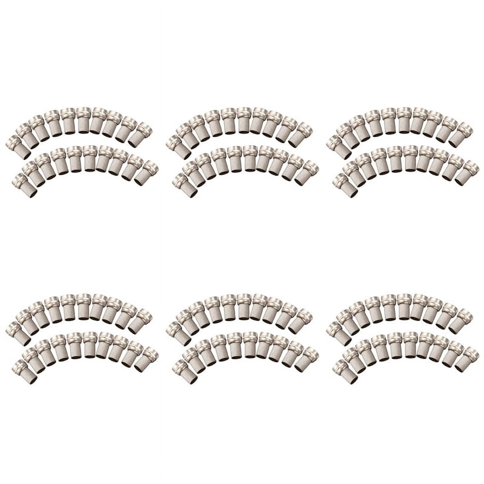 120Pcs CCTV RG6 F-Type Twist-on Coax Coaxial Cable RF Connector Male ...