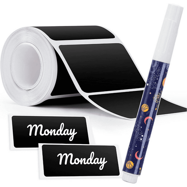 120Pcs Chalkboard Labels Stickers Waterproof Jar Labels Peel and Stick ...