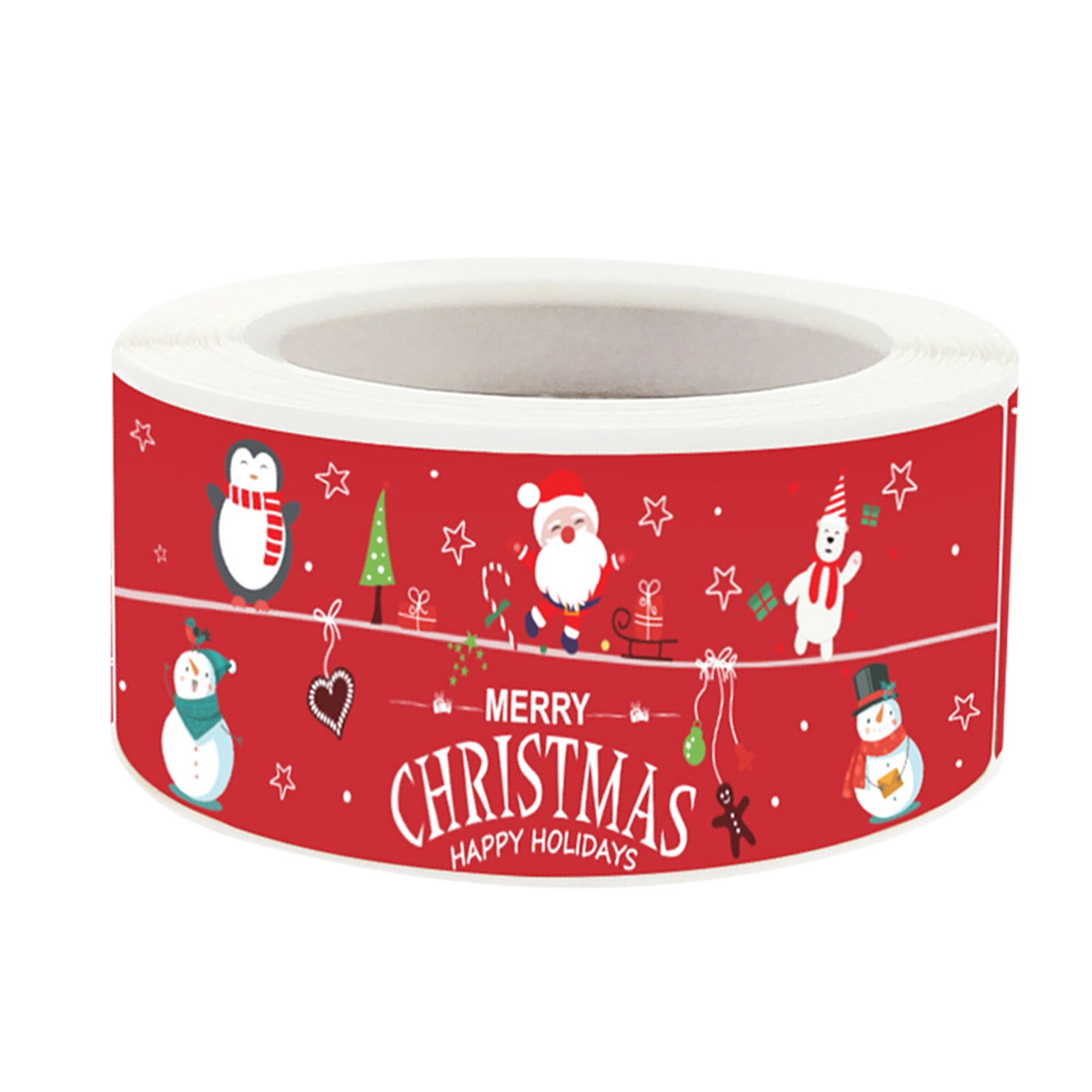 120Pcs Christmas Label Stickers Self-adhesive Decorative Multi Patterns ...